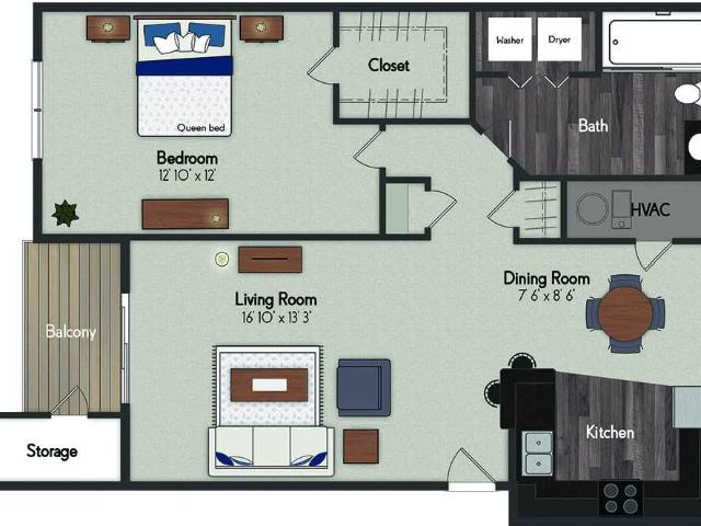 Briarwood by Broadmoor 1 Bedroom Apartment for Rent at 9434 U Ct, Omaha, NE 68127