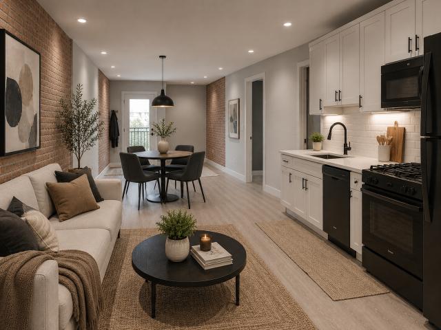 Brick Row 1 Bedroom Apartment for Rent at 613 E Michigan Ave, Lansing, MI 48912 The Stadium District