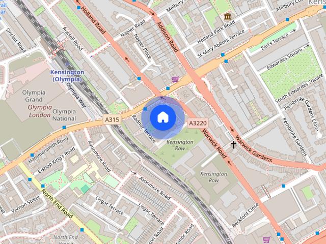Bridgeman House, 375 Kensington High Street, 1 Radnor Terrace, W14