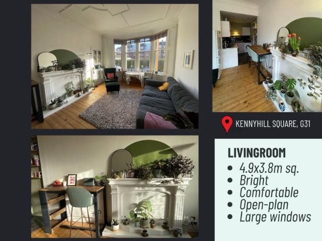 Bright, characterful 2 bed to rent in Dennistoun
