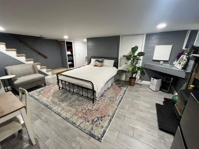 Bright Basement bedroom with private bathroom