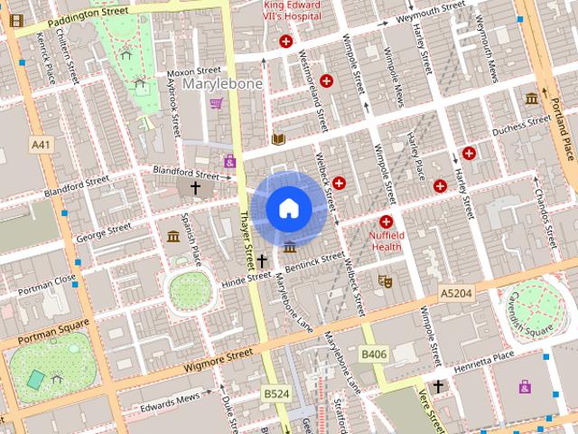 Bulstrode Street, Marylebone, London, W1U