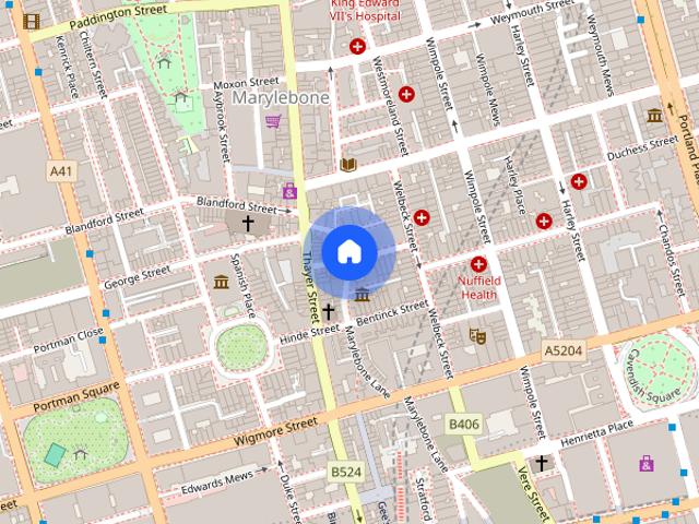 Bulstrode Street, Marylebone Village, London W1