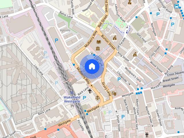 Burgage Square, Wakefield, West Yorkshire, UK, WF1