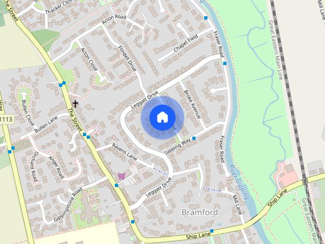 Bushman Gardens, Bramford, Ipswich, Suffolk, UK, IP8 4HE