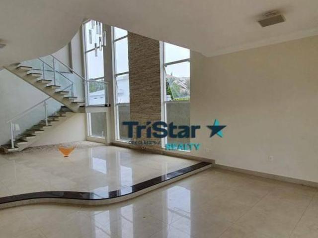 CA0717 SOBRADO COM PISCINA EM CONDOMÍNIO ALTO PADRAO COM 03 SUITES CLIMATIZADAS AT. 420m² AC.3