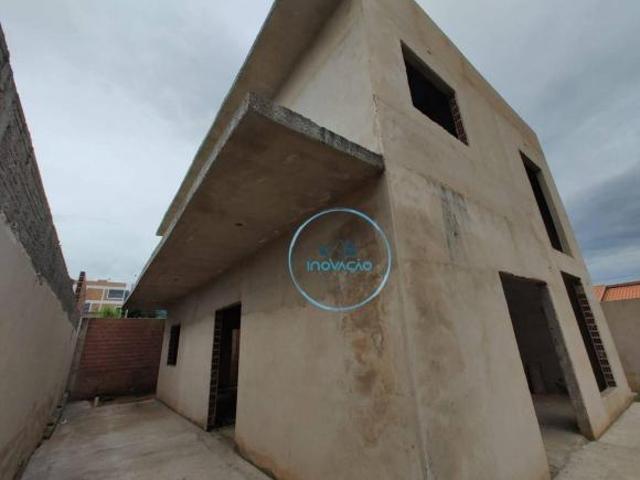 CA 692 Casa em fase de acabamento com 3 dormitórios à venda, 160 m² por R$ 480.000 Novo Horizont