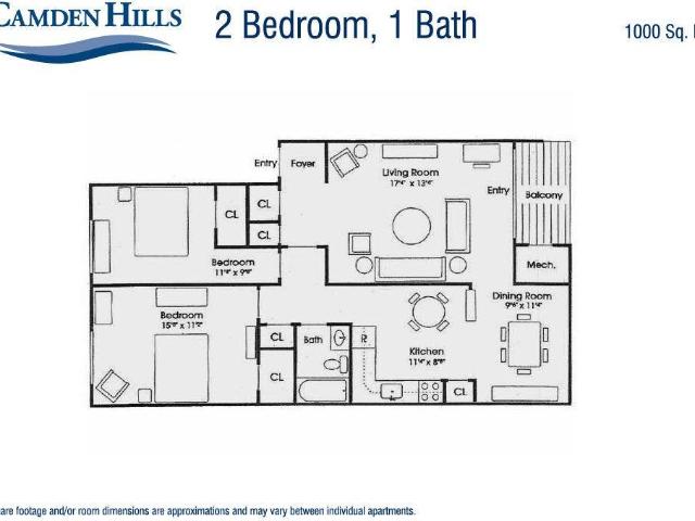 Camden Hills 2 Bedroom Apartment for Rent at 136 Wellington Lakes Dr, Fredericksburg, VA 22401