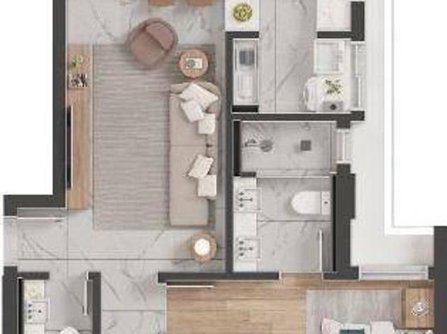 Camino Apto 93m² 2 suítes, sacada gourmet e 2 vagas no Alto da Glória