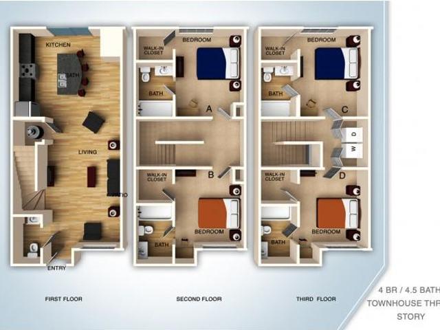 Campus Court at Knollwood 2 Bedroom Apartment for Rent at 1701 Knollwood Ave, Kalamazoo, MI 49006 Knollwood