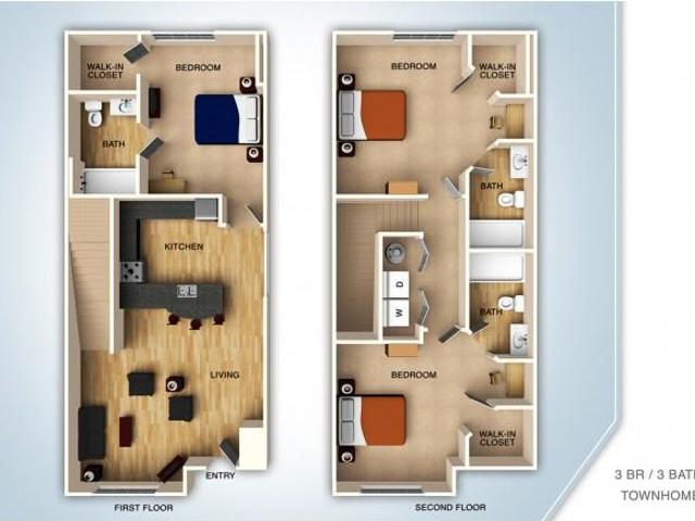 Campus Court at Knollwood 4 Bedroom Apartment for Rent at 1701 Knollwood Ave, Kalamazoo, MI 49006 Knollwood