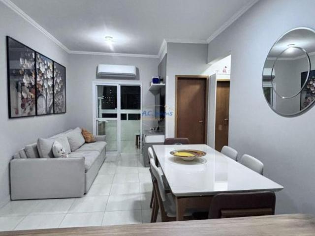 Canto do Forte Apto 2 dorms, Mobiliado 550 mts da praia