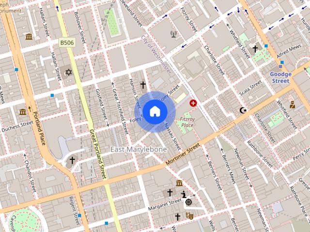 Candover Street, Fitzrovia, London, W1W
