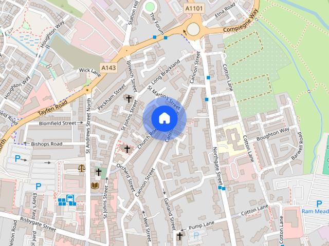 Cannon Street, Bury St Edmunds, Suffolk, IP33