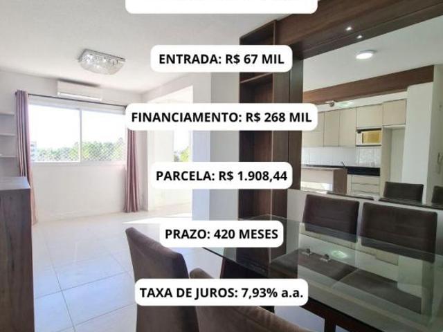 CANOAS | Apartamento semimobiliado à venda | R$ 335.000 | 2 quartos, suíte, vaga coberta de garagem