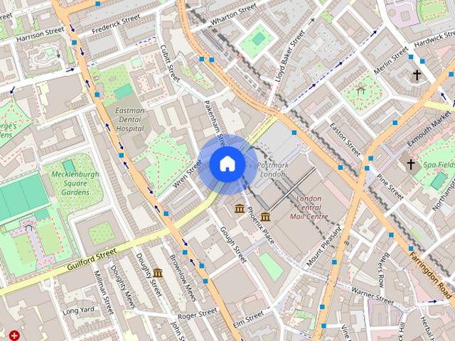Calthorpe Street, Kings Cross Russell Square WC1X