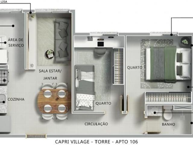 CAPRI Village 1 MCMV em sousas