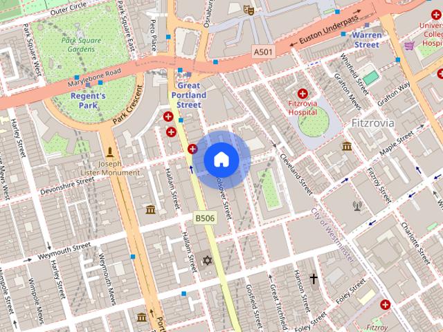 Carburton Street, Fitzrovia, London, W1W