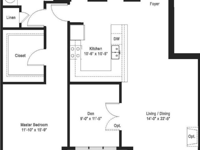 Cardinal Square Building A 1 Bedroom Apartment for Rent at 300 Anthony Ave, Mundelein, IL 60060