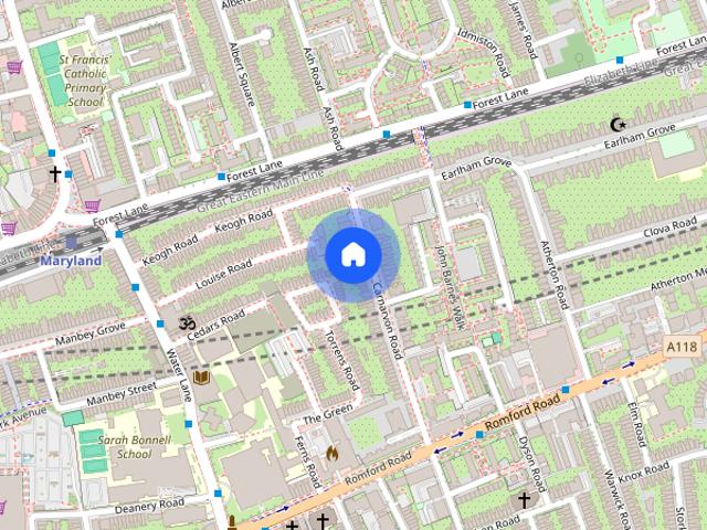 Carnarvon Road, Stratford, Newham, London