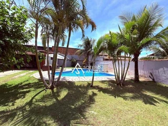 Casa maravilhosa com 500m² de área total na praia Massaguaçu
