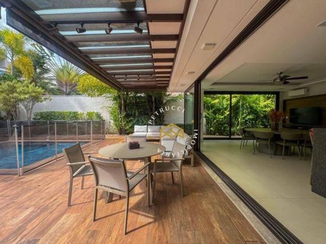 CASA MOBILIADA COM 4 DORMITÓRIOS À VENDA, 566 M² NO MONT BLANC RÉSIDENCE CAMPINAS/SP