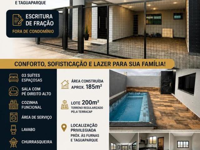 Casa Moderna à Venda na Av. Misericórdia Escritura de Fração Fora de Condomínio