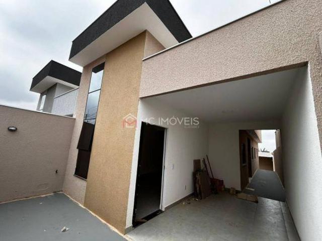 Casa Moderna à Venda no Parque Esplanada V – Valparaíso de Goiás | 3 Quartos Sendo 1 Suíte | Financi