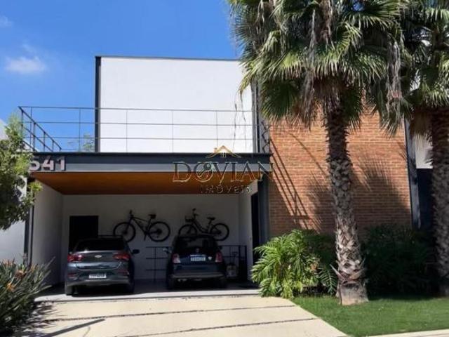 Casa moderna de alto padrão com vista privilegiada e excelente acabamento no condomínio reserva cent