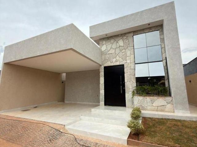 Casa moderna de alto padrão na Ponte Alta | pronta para morar
