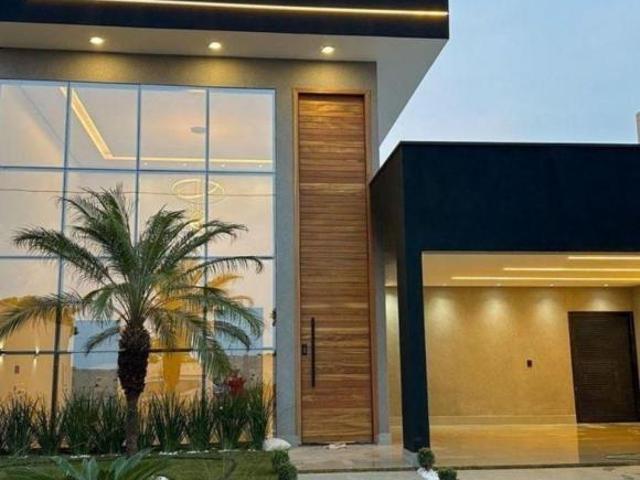 Casa Moderna em Condomínio Fechado com Área de Lazer | Ponte Alta Norte