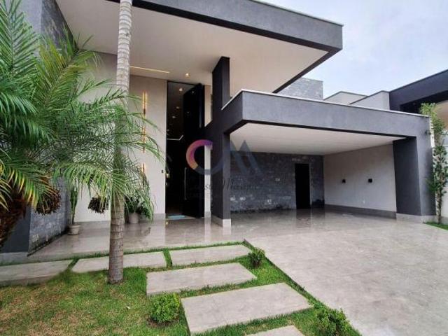 Casa moderna em estilo americano, alto padrão, em excelente condomínio com portaria 24 horas