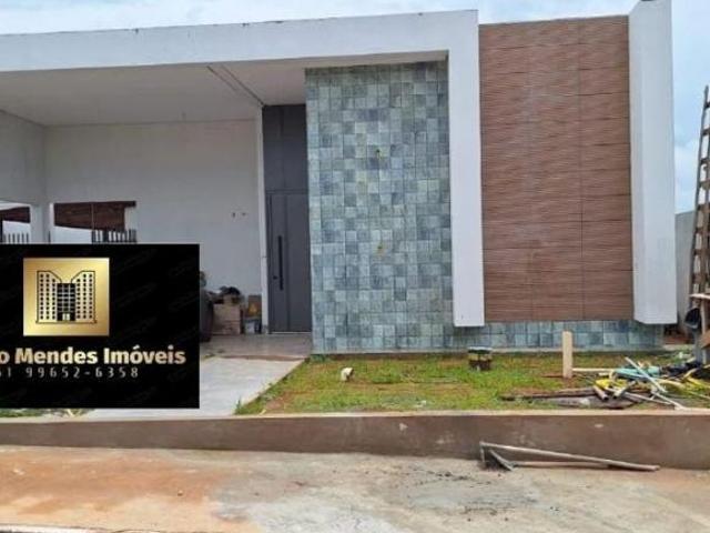 Casa Moderna Inacabada Térrea de 3 suítes no Condominio Alto da Boa vista