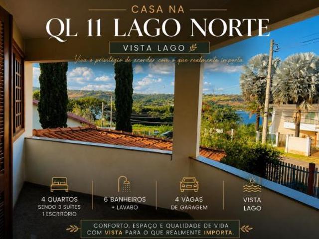 CASA NA QL 11 – LAGO NORTE: Quanto vale chegar em casa e sentir que o espaço finalmente trabalha a s