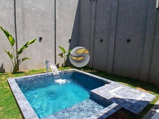 Casa Nova, 03 dormitórios, 01 suíte, moderna, piscina, área gourmet
