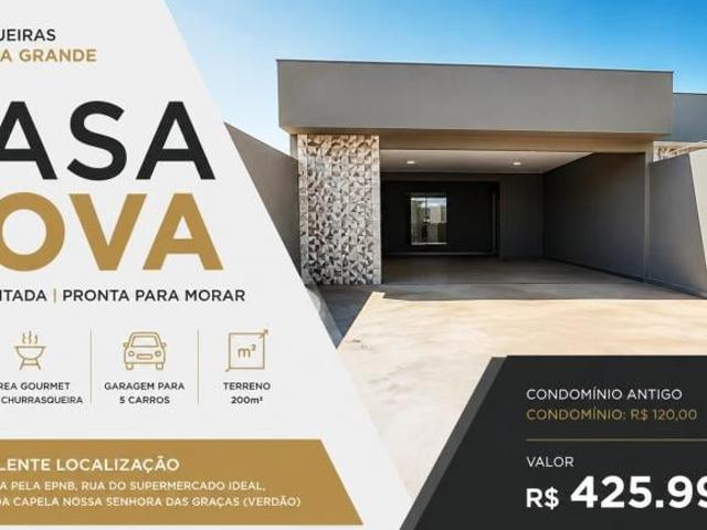Casa Nova 2 Quartos Suíte em Arniqueiras Vereda Grande Churrasqueira 5 Vagas 200m²