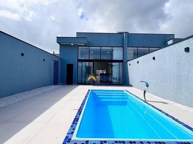 Casa Nova com Piscina, 3 dormitórios à venda, 135 m² por R$ 1.100.000 Centro Guaratuba/PR