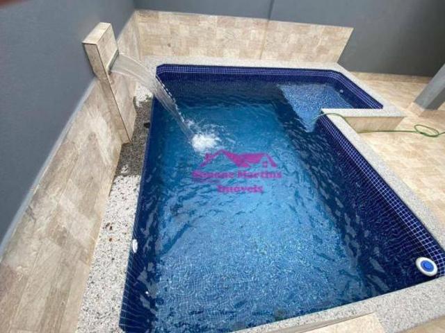 CASA NOVA COM PISCINA COM ACABAMENTO IMPECÁVEL NA PRAIA DE MONGAGUÁ