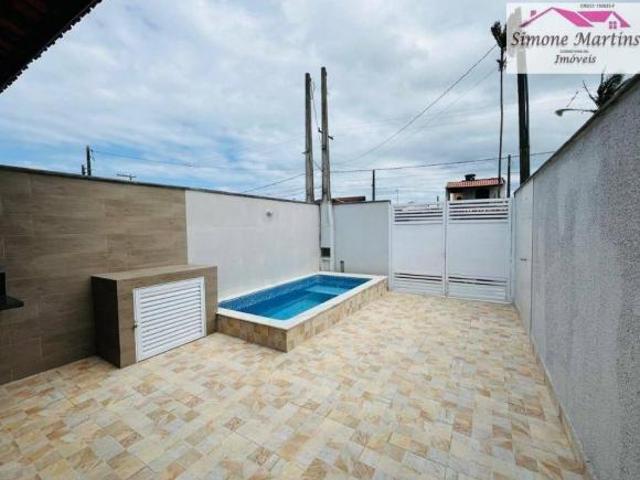 CASA NOVA COM PISCINA À VENDA NA PRAIA DE ITANHAÉM