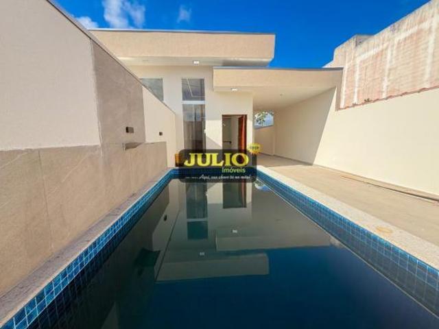 CASA NOVA COM PISCINA À VENDA NO JARDIM PRAIA GRANDE – MONGAGUÁ/SP!