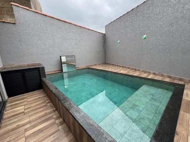 Casa nova com piscina e 02 dormitórios para Venda, Peruíbe / SP