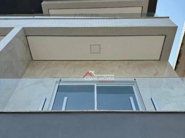 Casa nova com 3 dormitórios, 2 suítes à venda, 171 m² por R$ 1.900.000 Aparecida Santos/SP