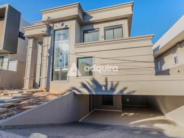 Casa nova à venda, 4 Suítes, 4 Vagas, Piscina, Condomínio La Defense, Ponta Grossa, PR