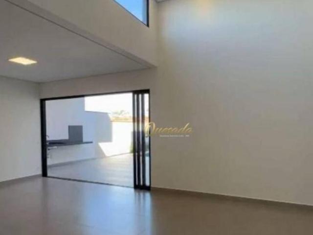 Casa nova à venda, 3 quartos, 2 suítes, piscina, planejados, Condomínio Gran Reserve, Indaiatuba