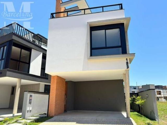 CASA NOVA À VENDA – CONDOMÍNIO PAYSAGE VIVENDAS DO PARQUE – 3 SUÍTES – TERRAÇO COM CHURRASQUEIRA – A