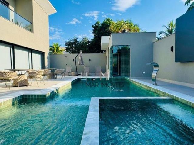 CASA NOVA DE LUXO NO JARDIM ACAPULCO COM 6 SUÍTES, PISCINA COM HIDRO E SAUNA INTEGRADA | R$ 5.800.00