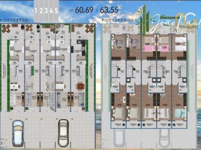 Casa Nova em condominio 02 dormitorios com sacada Tude Bastos/Praia Grande SP