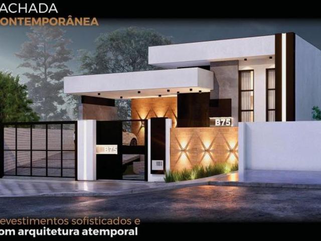Casa nova em construção com pé direito duplo à venda no Belvedere F