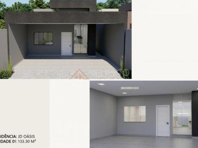 CASA NOVA EM CONSTRUÇÃO 02 QUARTOS 01 SUÍTE ÁREA GOURMET JD OÁSIS PVAÍ PR