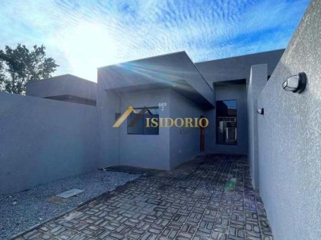 CASA NOVA EM PINHAIS! PÉ DIREITO DUPLO, 03 QUARTOS, GARAGEM